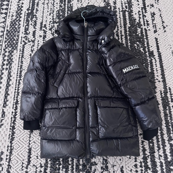 Mackage | Jackets & Coats | Mackage Shiny Black Puffer Jacket And ...